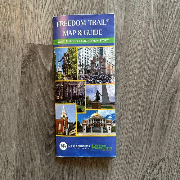 Art | Boston Freedom Trail Map Guide Travel Souvenir | Poshmark